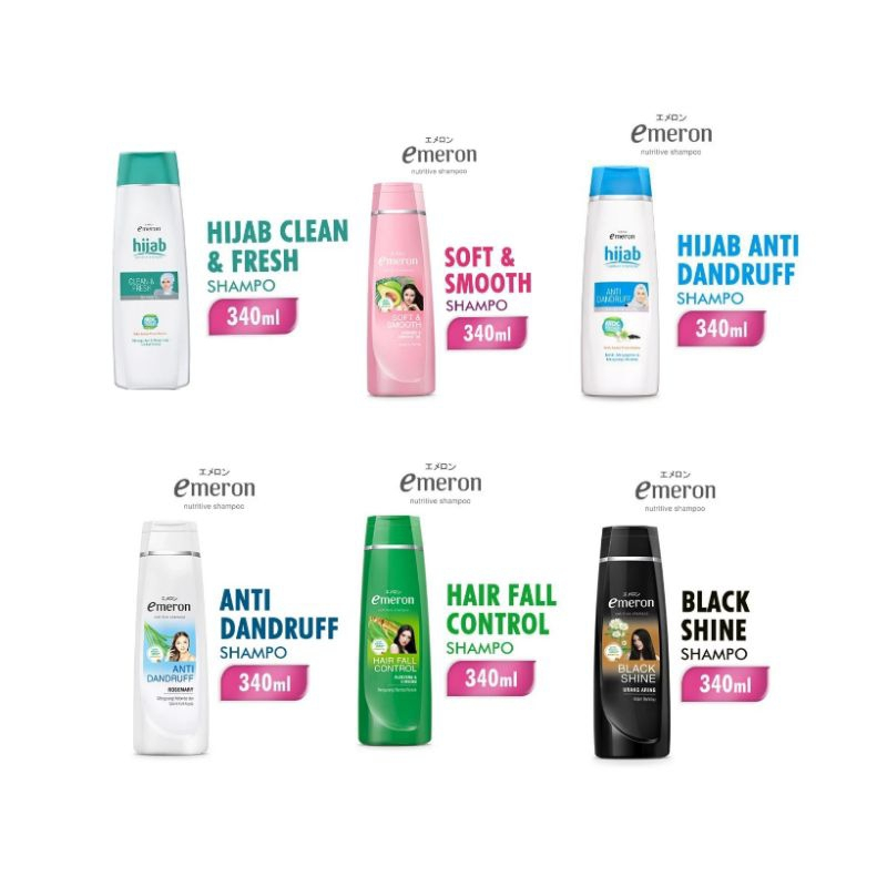 Jual Emeron Shampoo botol Anti Hair Fall dan anti ketombe 170ml ...