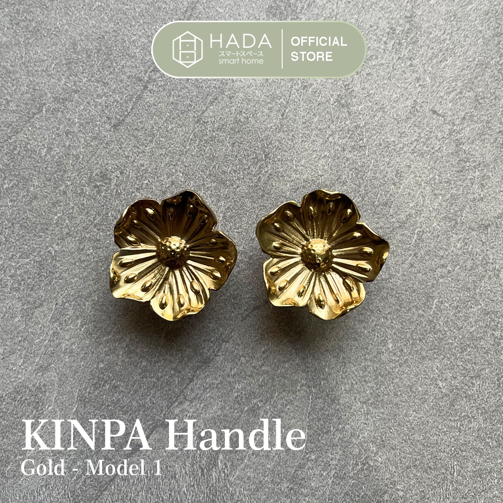 Jual [HADA] KINPA Handle Copper Gold Flower Mewah Elegan Luxury Estetik ...