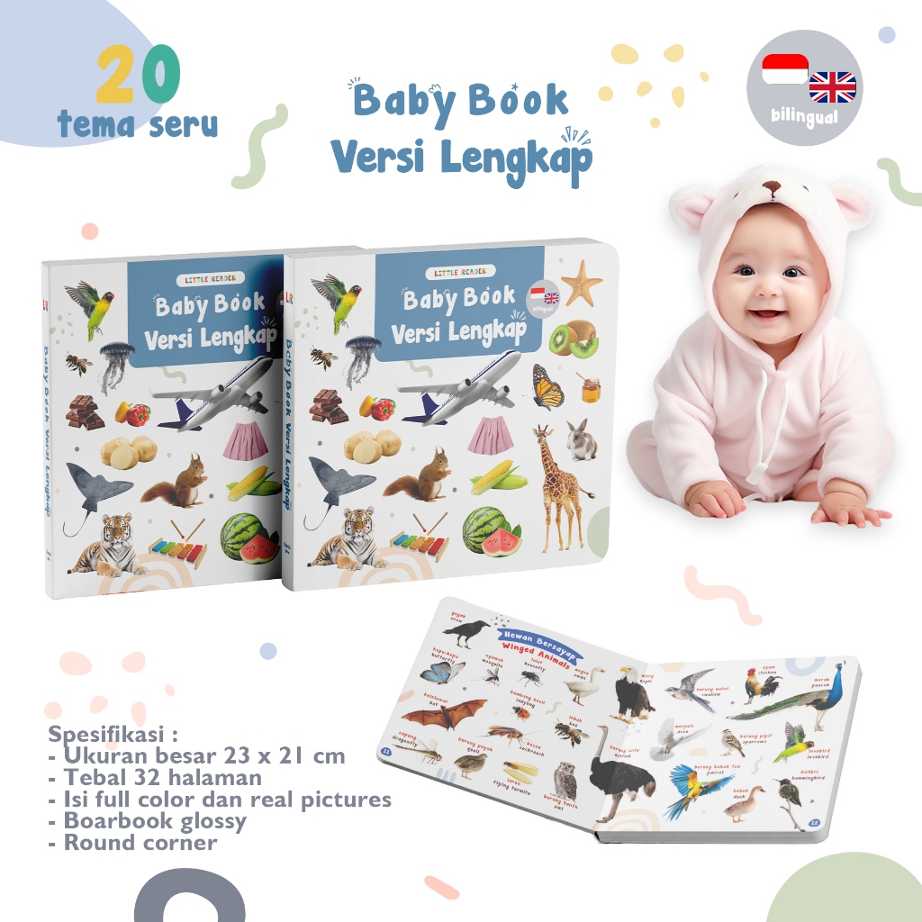 Jual BABY BOOK VERSI LENGKAP Buku Bayi Anak Super Boardbook Newborn 0 3 ...