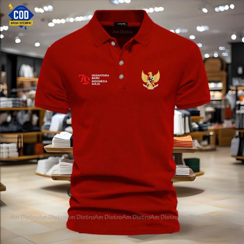Jual Kaos Kerah Polo Kemerdekaan 17 Agustus 2024 / polo shirts HUT RI ...