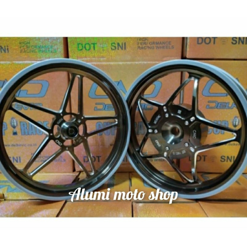 Jual velg delkevic X1 palang bintang honda vario 110 beat scoopy genio spacy ring 14 lebar ...