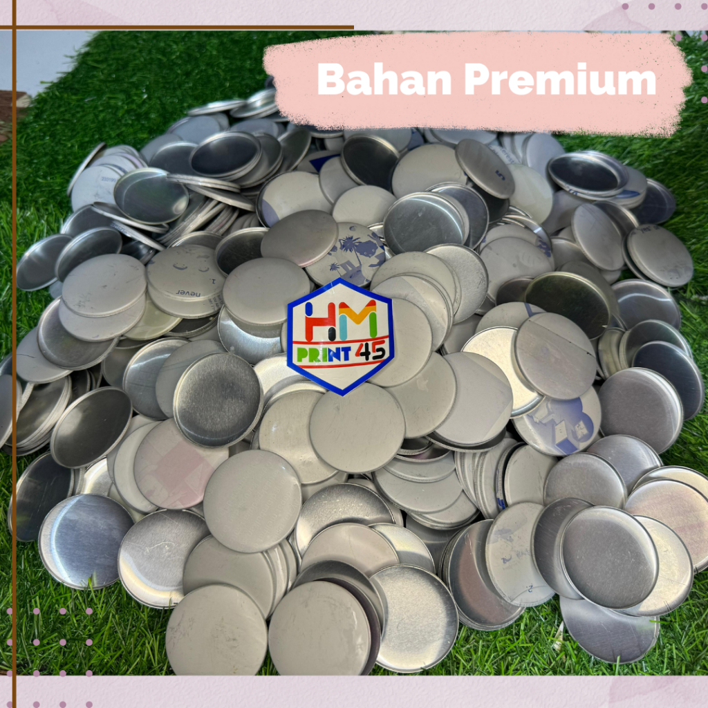 Jual Kaleng Alumunium 58mm, untuk ganci dan pin, isi paket 100pcs ...