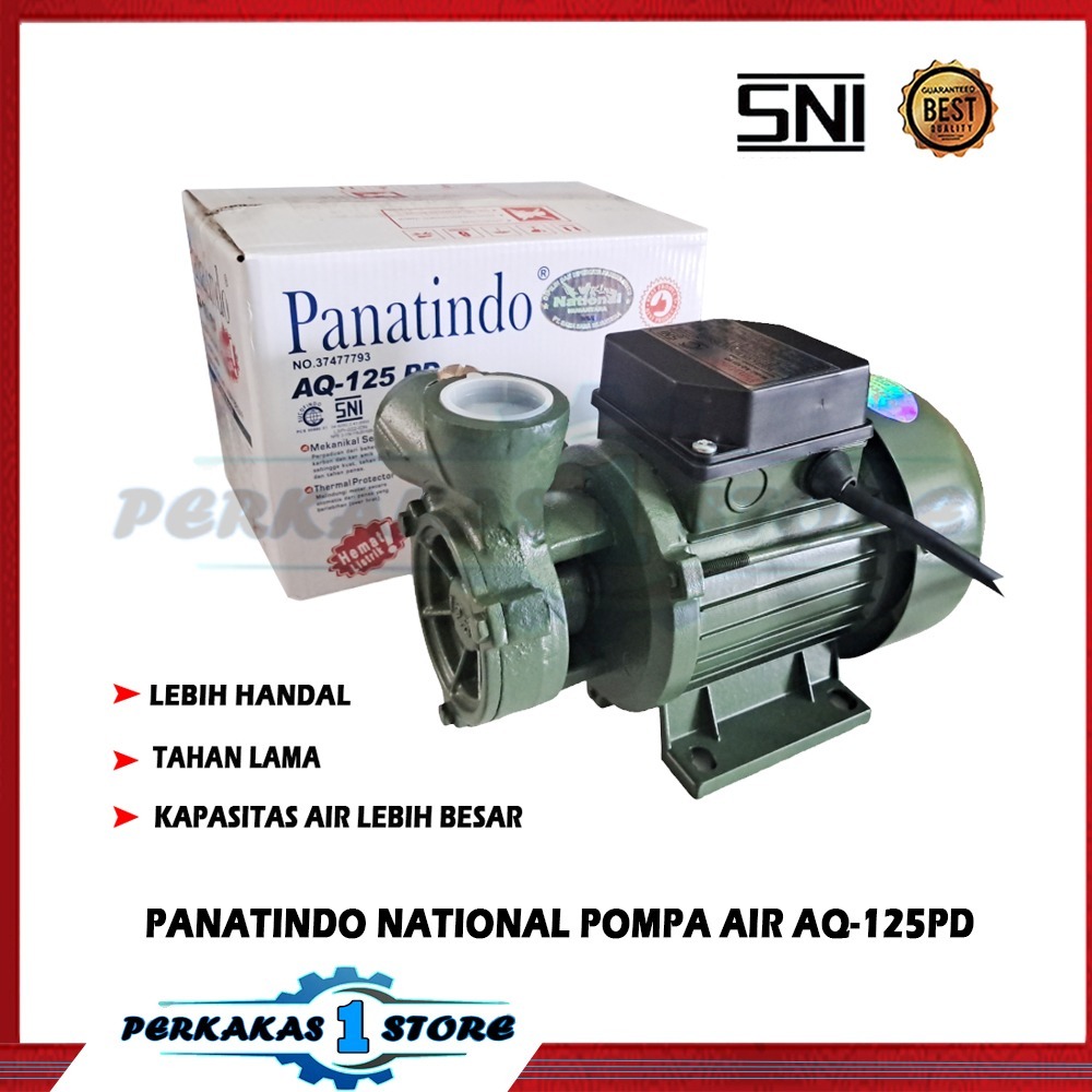 Jual Pompa Air AQ 125 / pompa air rumah tangga PANATINDO SNI AQ-125 PD ...