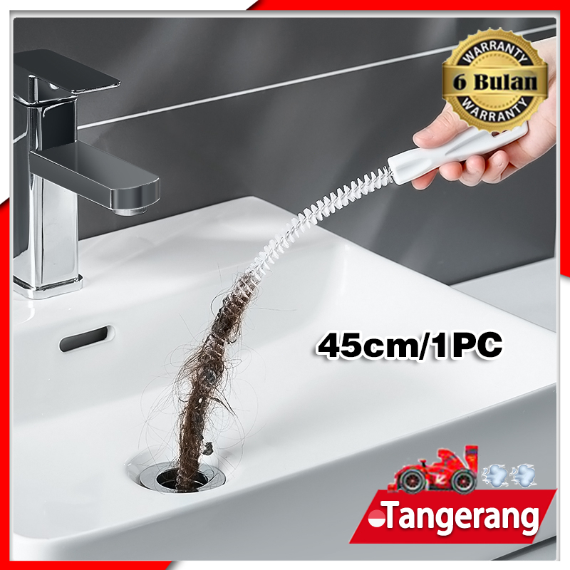 Jual 45cm Sikat Pembersih Pipa Fleksibel Ledeng Hair Sewer Sink ...