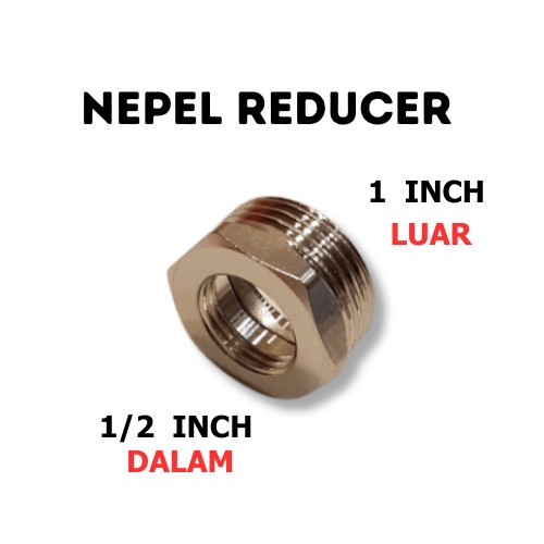 Jual Vlok Ring Sok Reducer drat male 1 inch ke Drat female 1/2 inch ...
