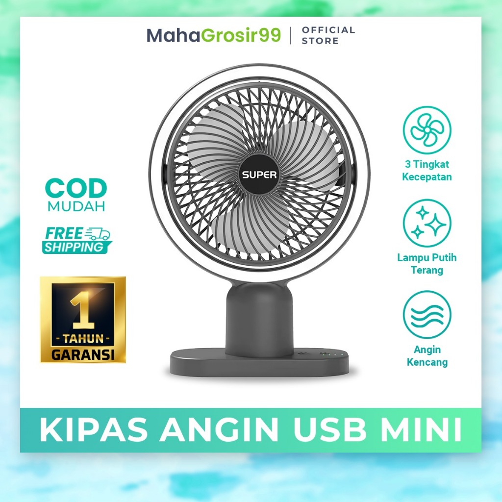Jual Kipas Angin Bulat Super / Kipas Angin Karakter Mini Charge USB ...