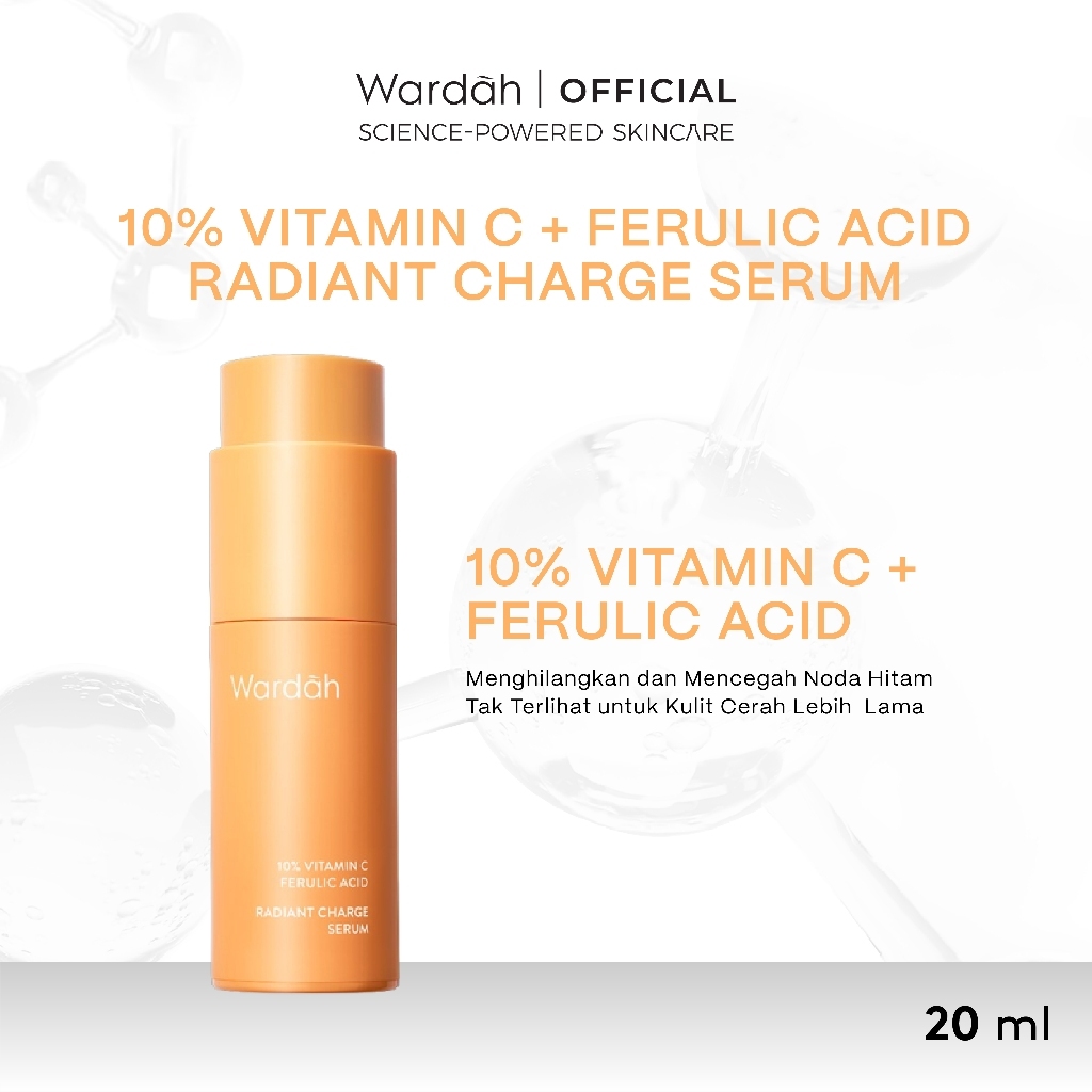 Jual Wardah 10% Vitamin C Ferulic Acid Radiant Charge Serum 20 ml ...