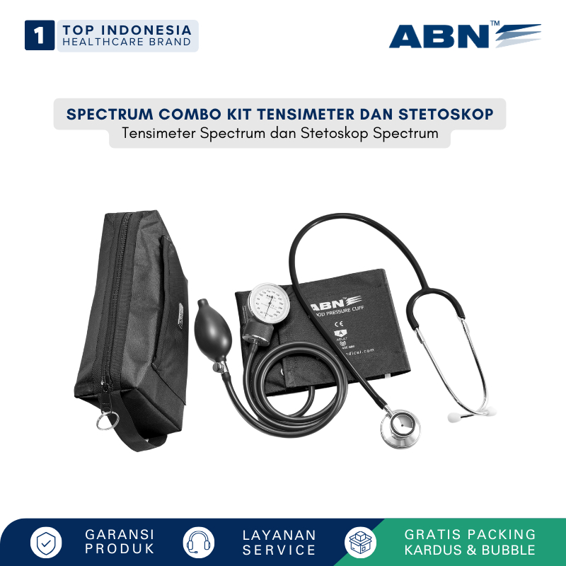 Jual ABN Spectrum Combo Kit Tensimeter Dan Stetoskop | Shopee Indonesia
