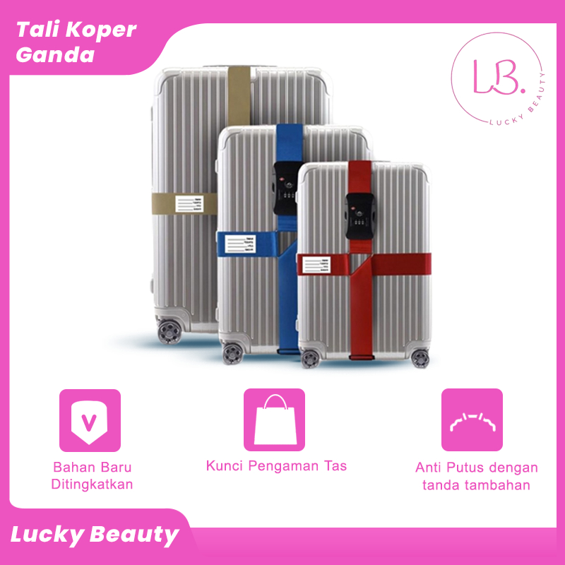 Jual TSA Customs Lock Luggage Cross Straps Straps Seat Belt Strapping ...