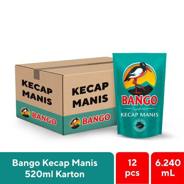 Jual BANGO KECAP MANIS 520ML (Isi 12) | Shopee Indonesia