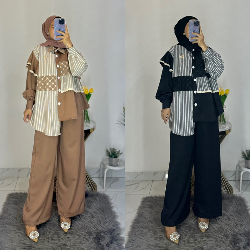 Jual set combi zhiga (po hitam coklat,Redy senin ) | Shopee Indonesia