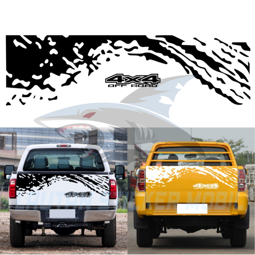 Jual cutting sticker bak mobil belakang 4x4 all tipe | Shopee Indonesia