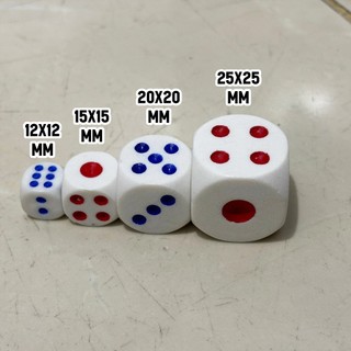 Jual Dadu / Dice Ukuran 25x25mm / Dadu Besar Plastik Putih | Shopee ...