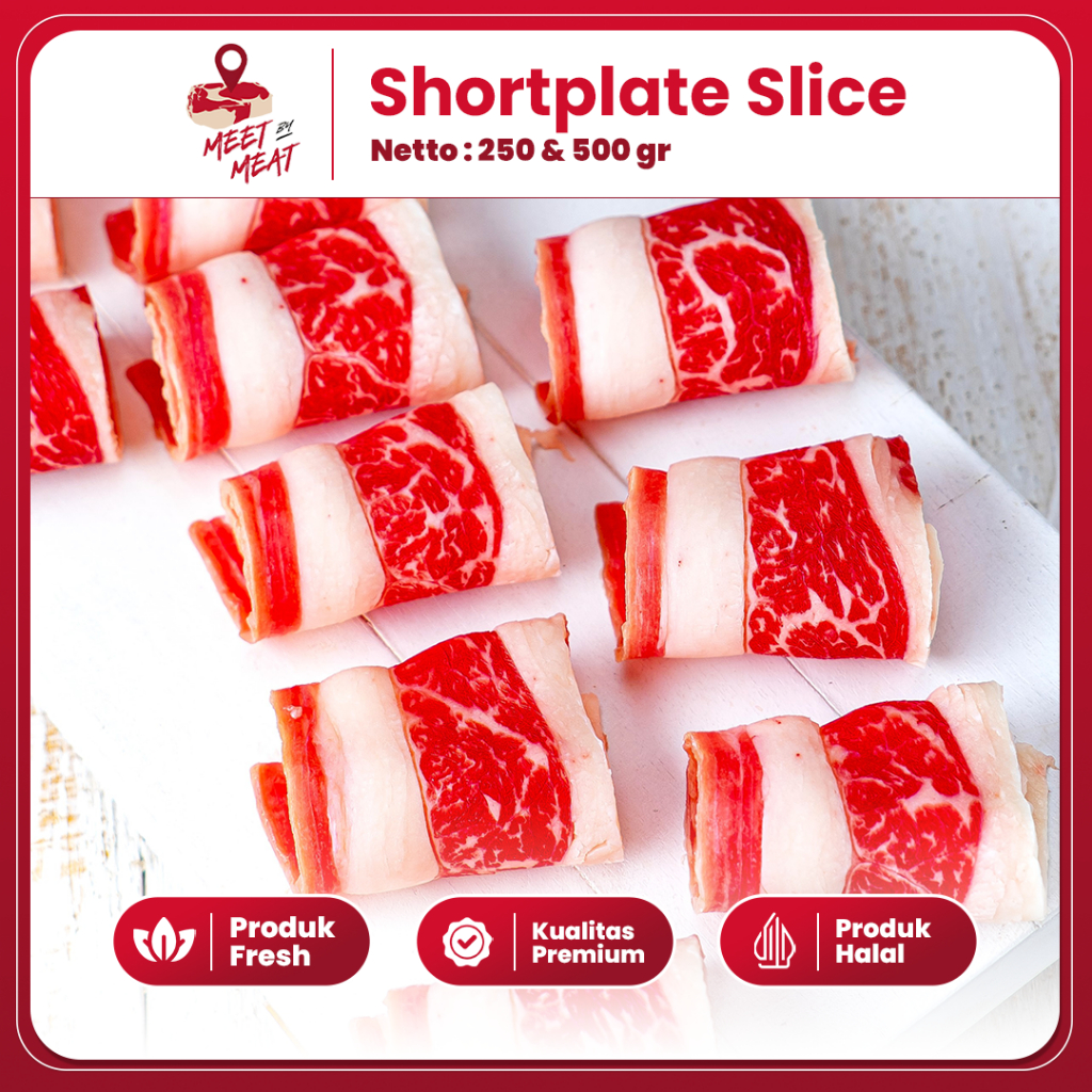 Jual Shortplate Slice Belly Beef Daging Iris Tipis Berlemak Beefbowl ...