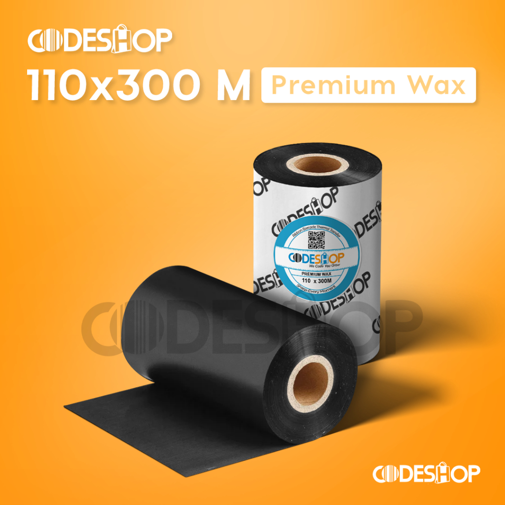 Jual CARBON RIBBON BARCODE UKURAN 110 X 300 METER ( PREMIUM / EXC WAX ...