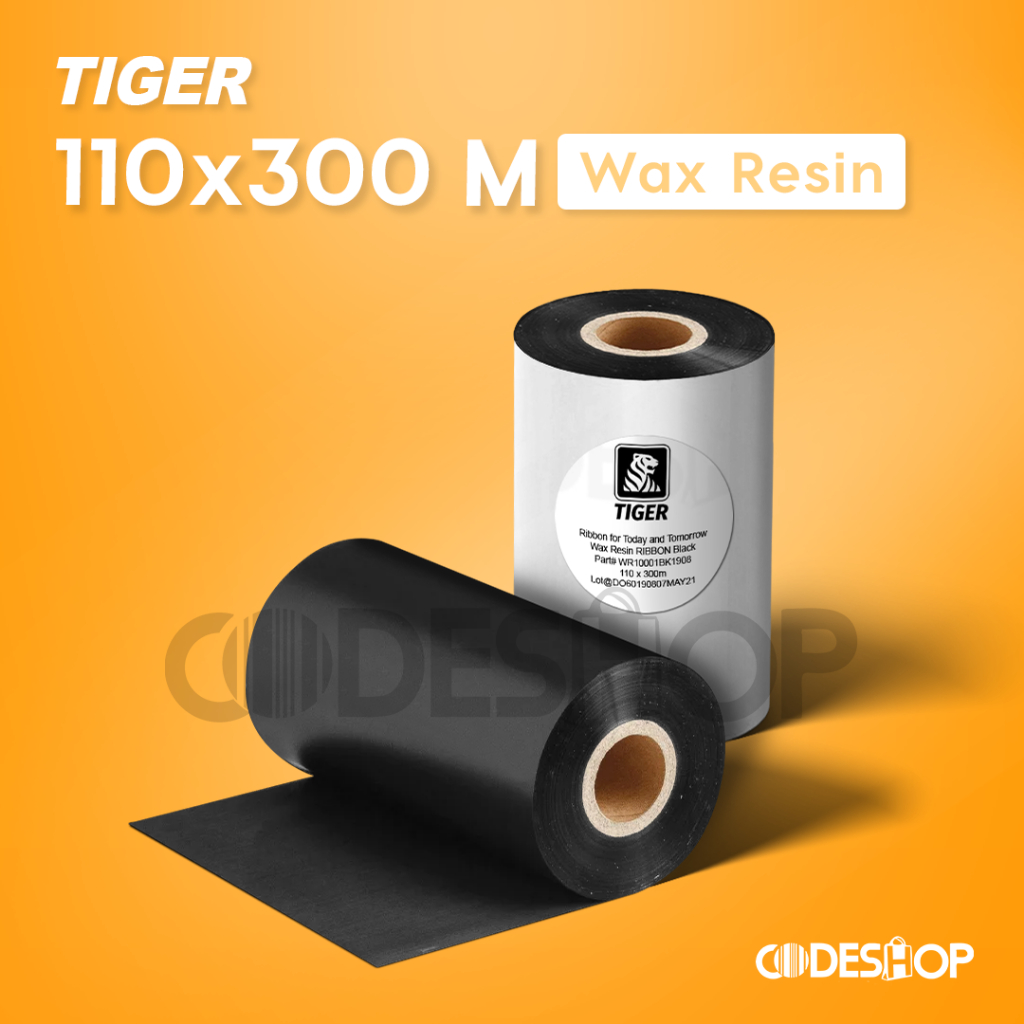 Jual CARBON RIBBON BARCODE WAX RESIN UKURAN 110 X 300 METER - TAHAN ...