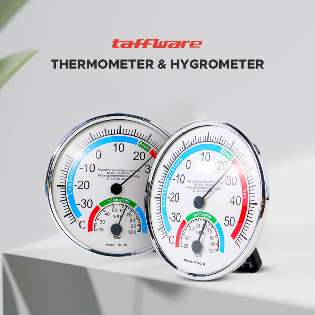 Jual TAFFWARE ANALOG THERMOMETER HYGROMETER TEMPERATURE HUMIDITY TH101B ...