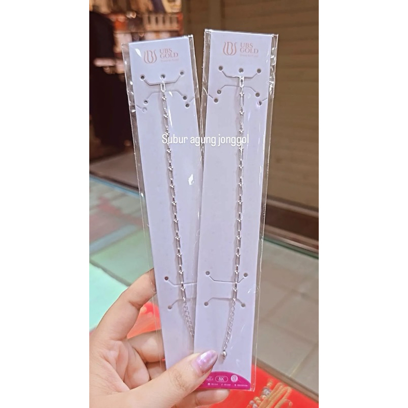 Jual Gelang tiff simple 8k mas putih | Shopee Indonesia