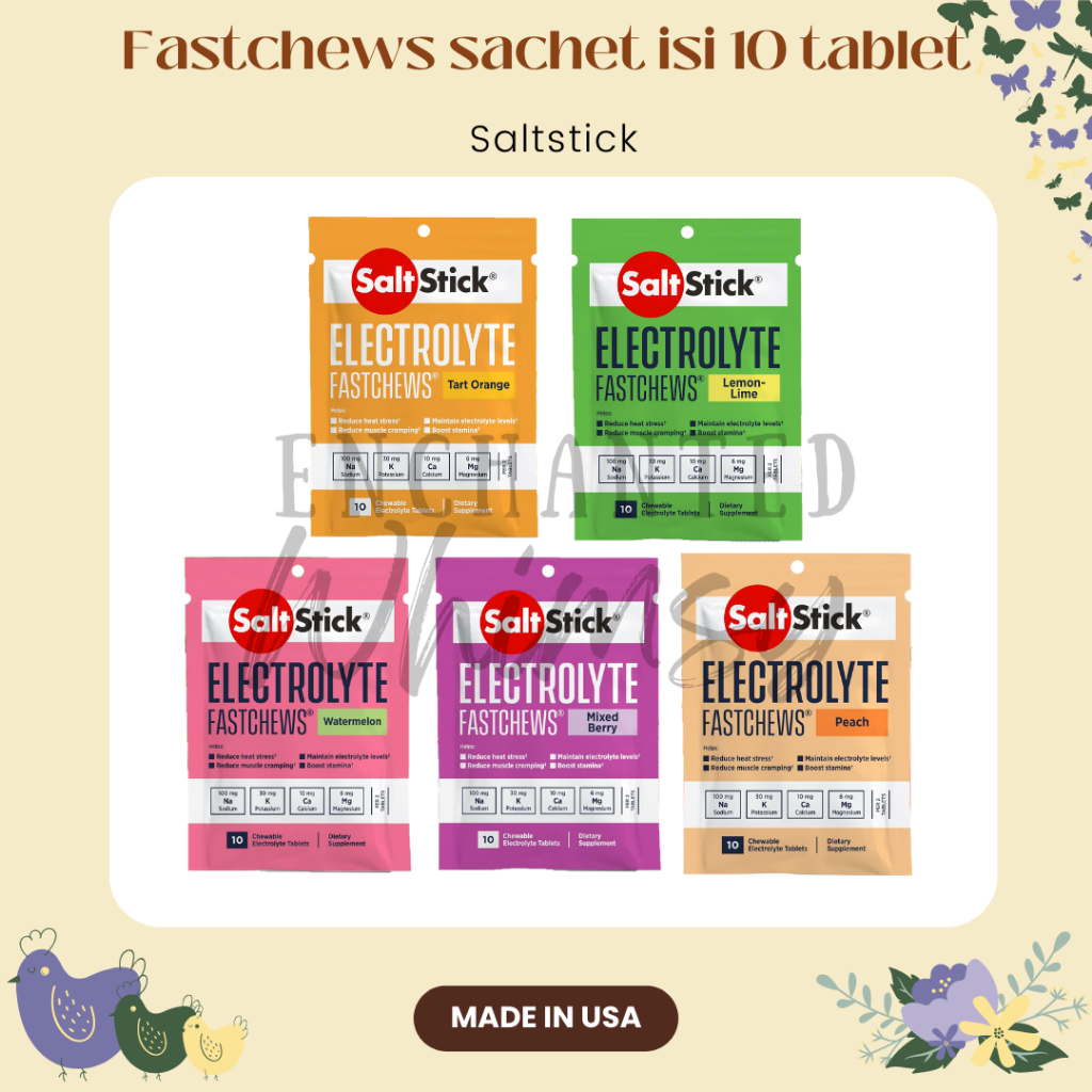 Jual Saltstick Electrolyte Fastchews sachet isi 10 chewable tablet ...