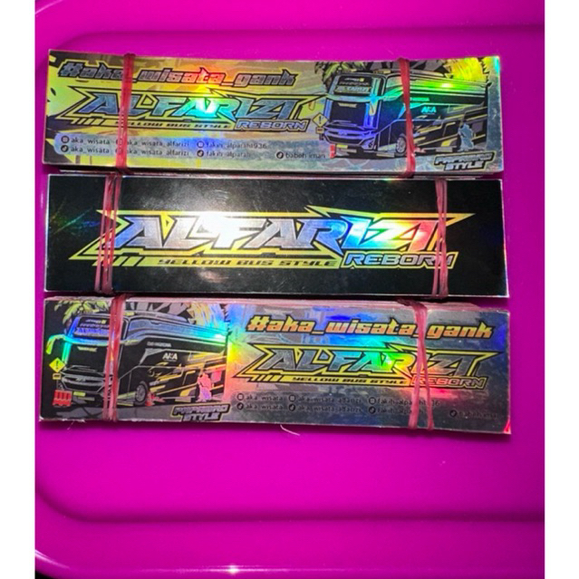Jual STIKER ALFARIZI AKKA WISATA DESAIN HOLOGRAM | Shopee Indonesia