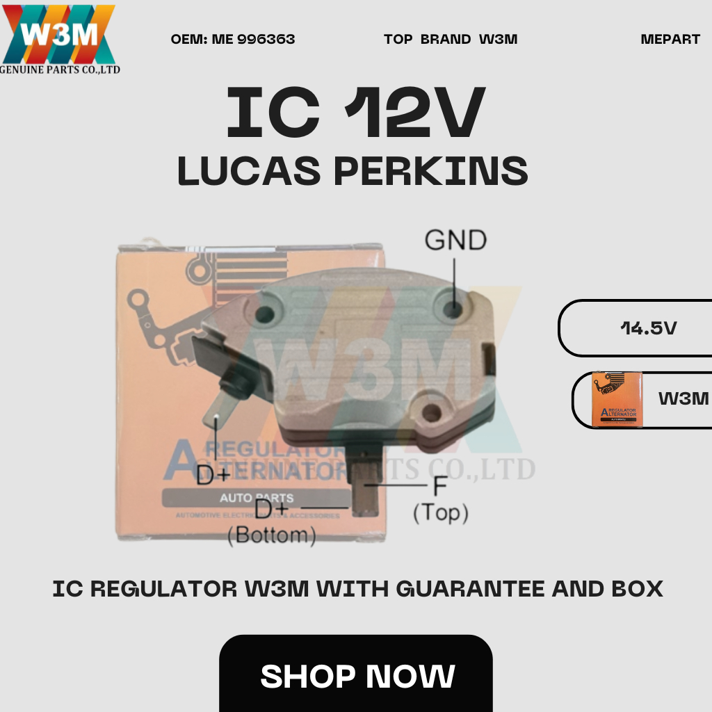 Jual IC REGULATOR ALTERNATOR 12V LUCAS PERKINS W3M TOP QUALITY | Shopee ...