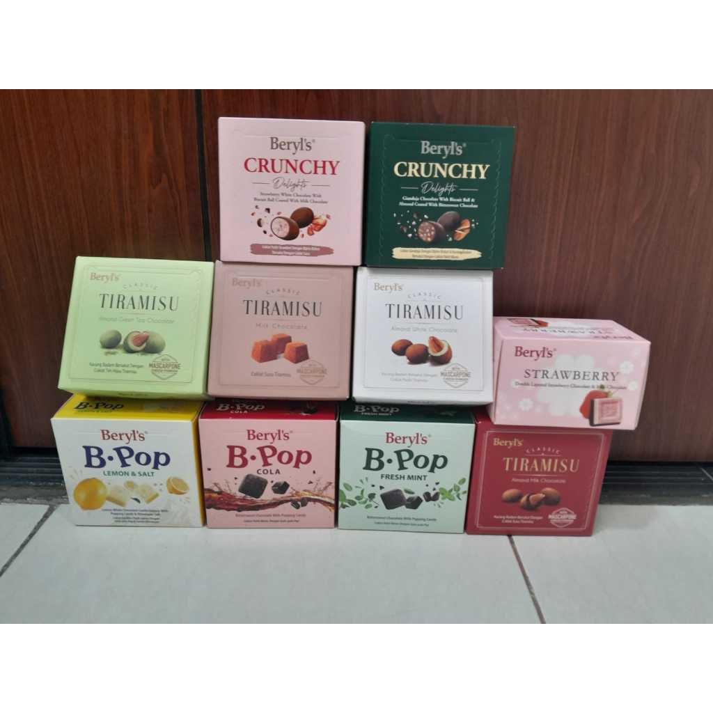 Jual Berly's Tiramisu box 65gr Almond milk white Chocolate impor ...