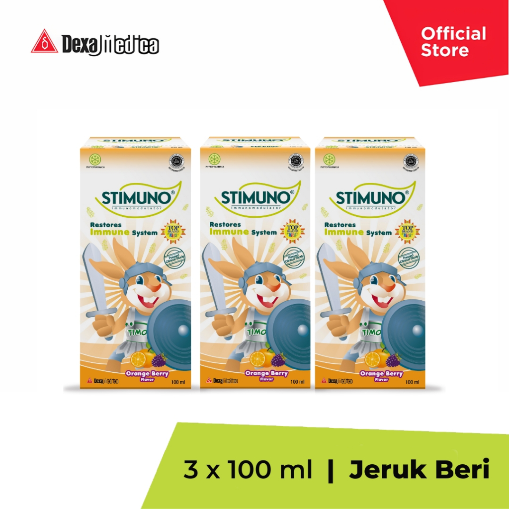 Jual Stimuno Sirup Vitamin Anak Rasa Jeruk Beri 100 ml - Triple Pack ...