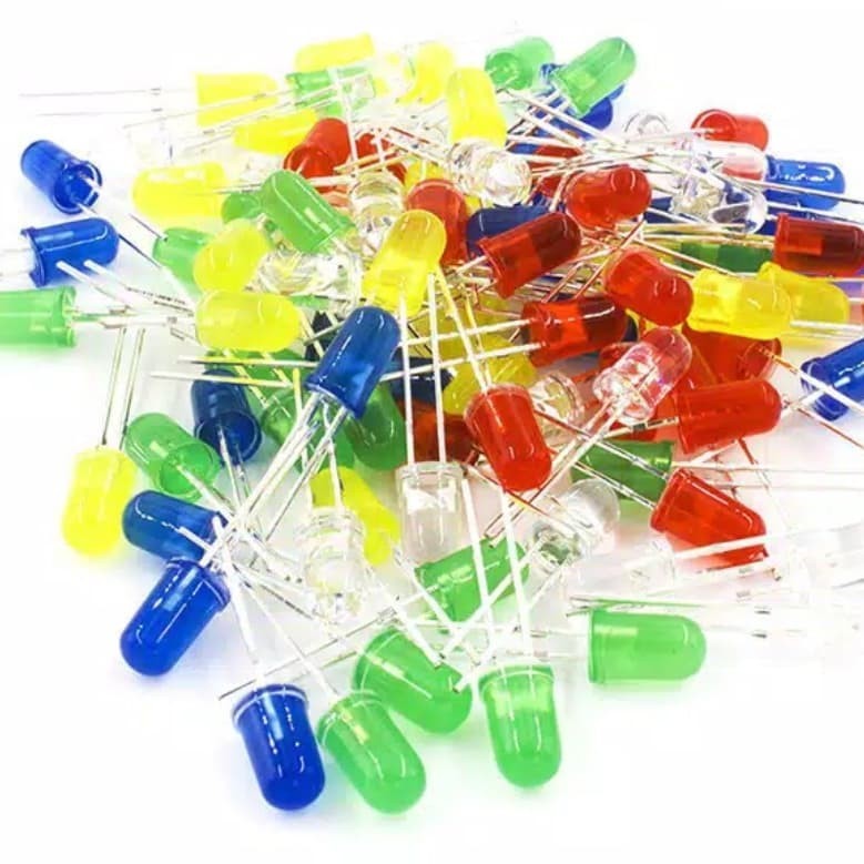 Jual PAKET LAMPU LED 100 PCS 5MM 4 WARNA | Shopee Indonesia