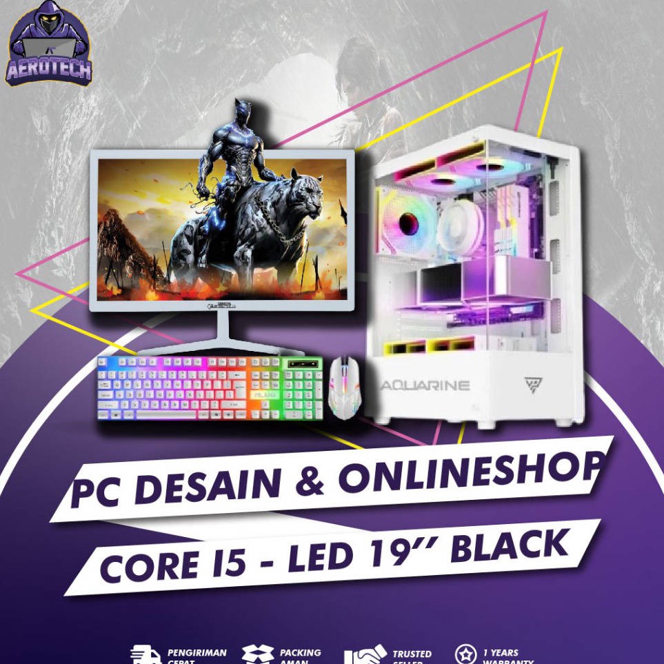 Jual KODE U14G PC RAKITAN CORE i5 RAM 8 GB HDD 5GB SSD 256GB LED 19 INCH UNTUK OFFICE DAN ONLINE ...