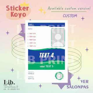 Jual STICKER SALONPAS KOYO CUSTOM BTS TXT ENHYPEN SEVENTEEN STRAY KIDS ...