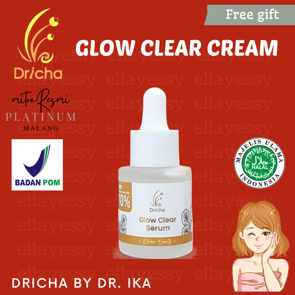 Jual Dricha glow clear serum Mitra Resmi Platinum Malang | Shopee Indonesia