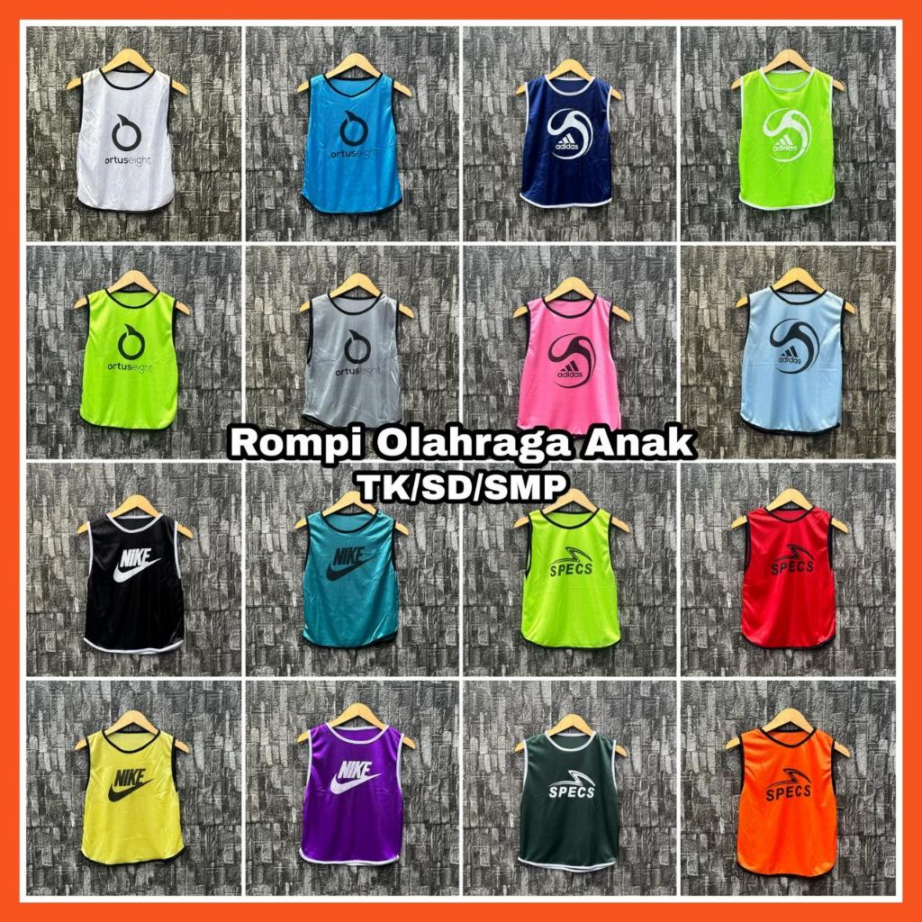 Jual Rompi Bola Anak Rompi Futsal Anak Anak Bahan Abutay Dry Fit ...