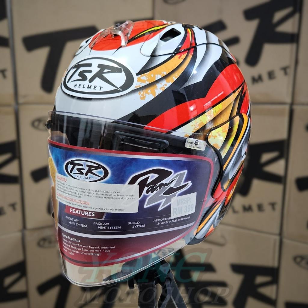 Jual Helm TSR Ram 4 Nakagami Original Half Face TSR Helmet Ram4 ...
