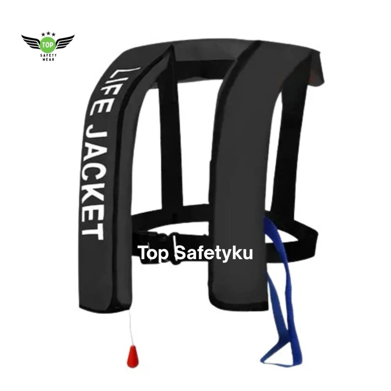 Jual Life Jacket Inflatable Pelampung Otomatis CO2 Warna Hitam | Shopee ...
