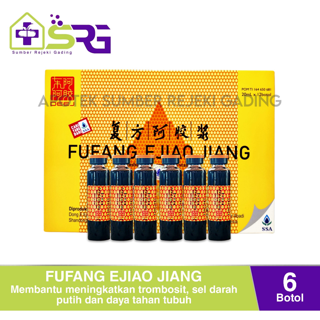 Jual Fufang Ejiao Jiang (Ecer 6 Botol) Original SSA - Obat Herbal Tambah Darah | Shopee Indonesia