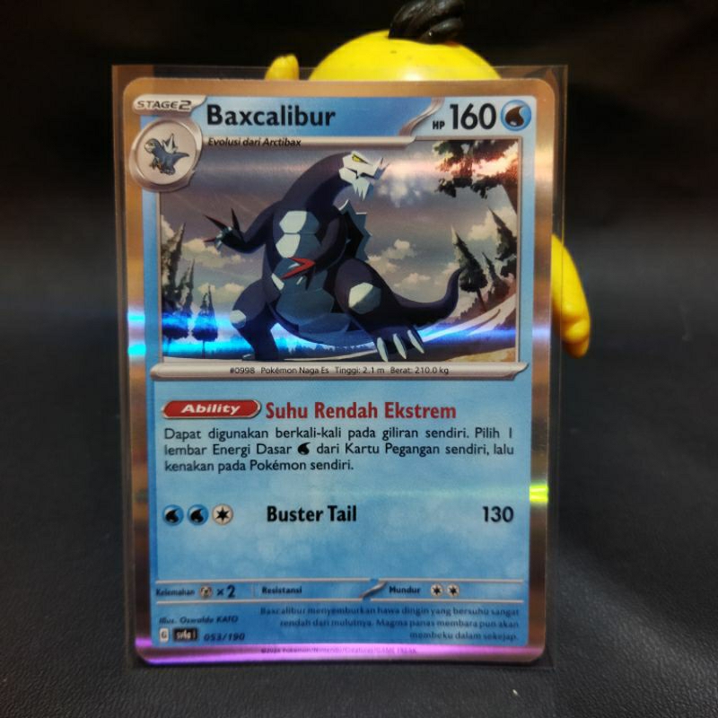 Jual Pokemon TCG Indonesia Baxcalibur sv4a 053/190 original | Shopee ...