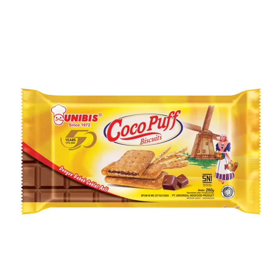 Jual Unibis Coco Puff Biskuit 240gr | Shopee Indonesia