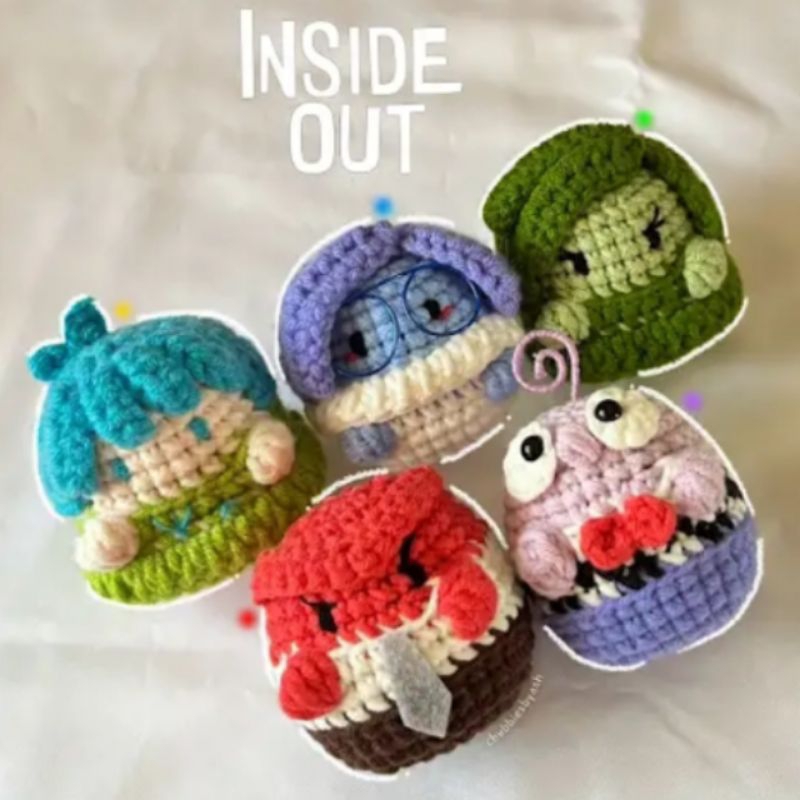 Jual kariyarin | amigurumi inside out cute mini keychain crochet ...