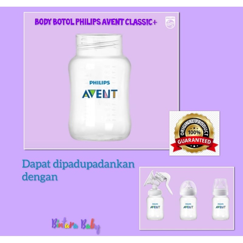 Jual Original Philips Bottle Classic+ Sparepart Botol Avent/ Penampung ...