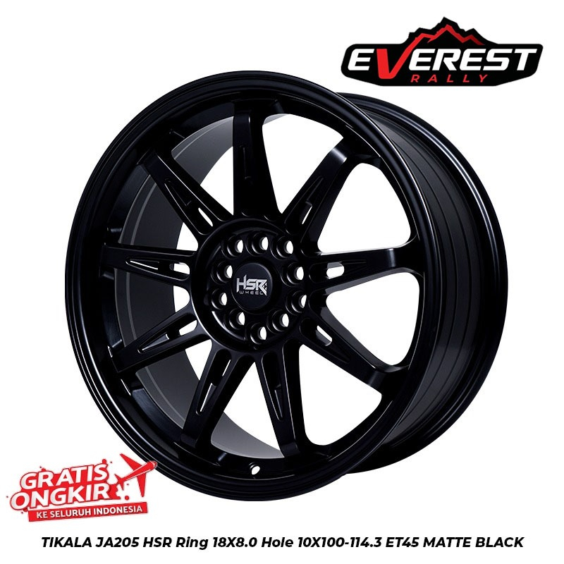 Jual VELG RACING HSR TIKALA RING 18 LEBAR 8 BAUT 5 COCOK UNTUK MOBIL XENIA, HRV WARNA VELG HITAM ...