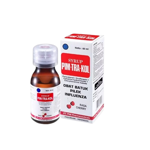 Jual PIM TRA KOL PIMTRAKOL PIM-TRA-KOL SIRUP 60 ML RASA CHERRY UNTUK ...