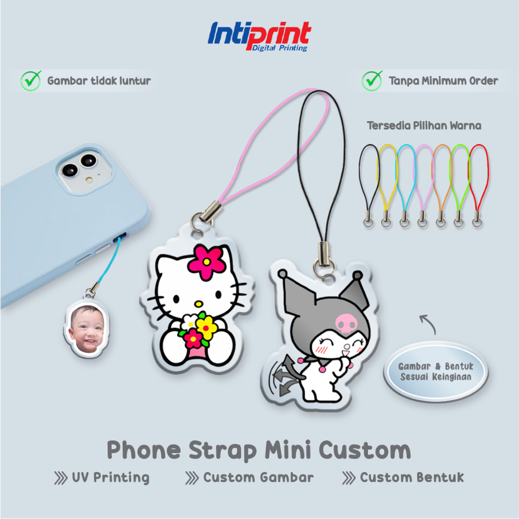 Jual Phone Strap Custom / Tali Gantungan Handphone / Phonestrap Akrilik ...