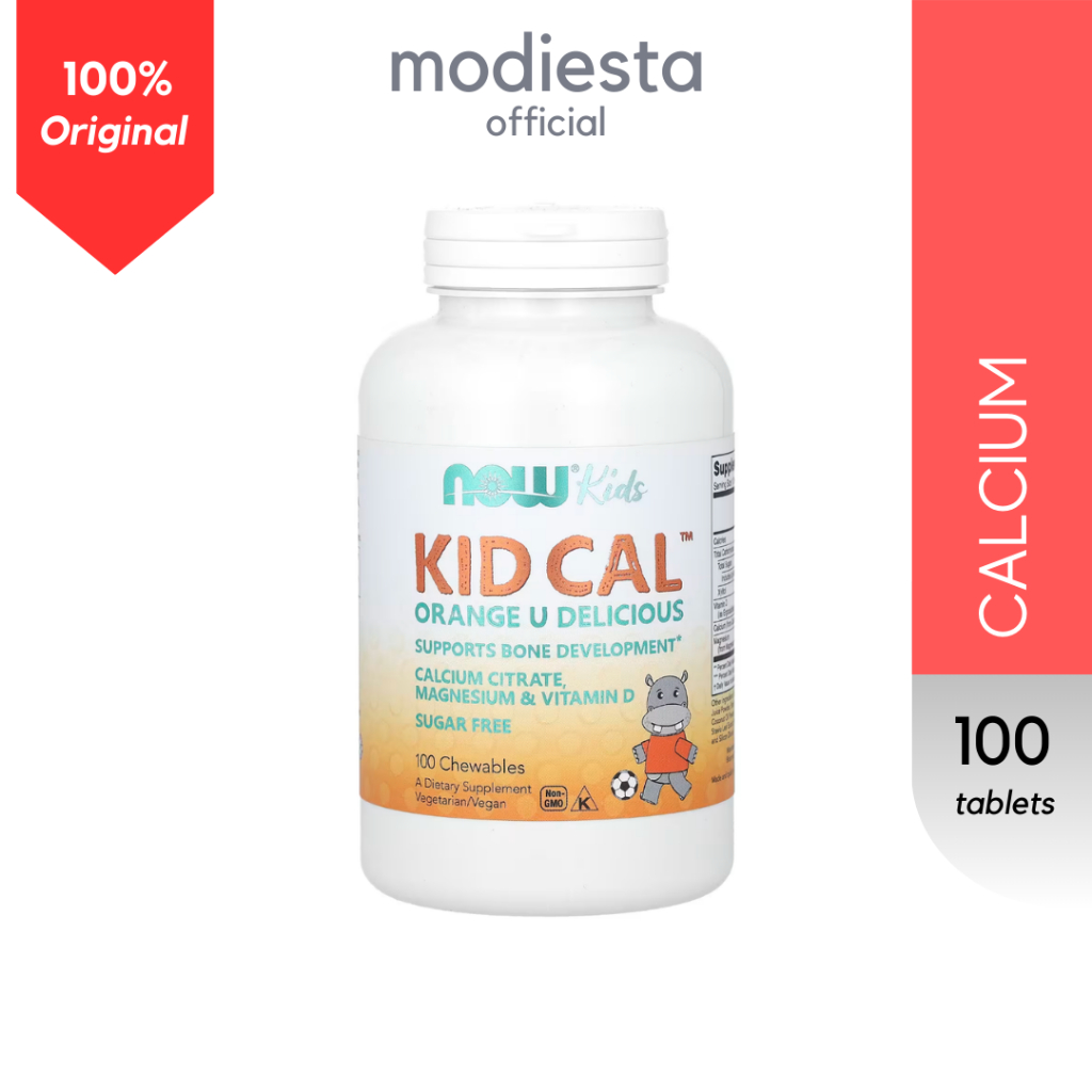 Jual NOW Foods Kid Cal Orange 100 Chewables | Shopee Indonesia