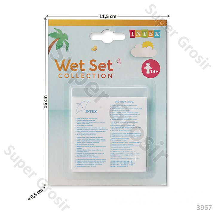 Jual Intex Wet Set Collection Lem Perekat untuk Kolam isi 6 Pcs ...