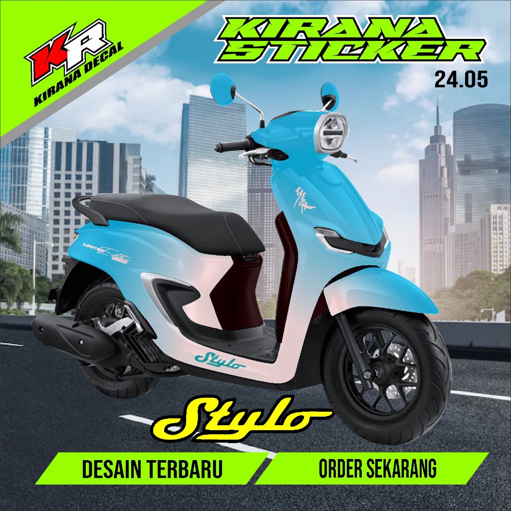Jual (COD) Terbaru Decal Honda Stylo 160 Full Body, Custom Decal Custom ...