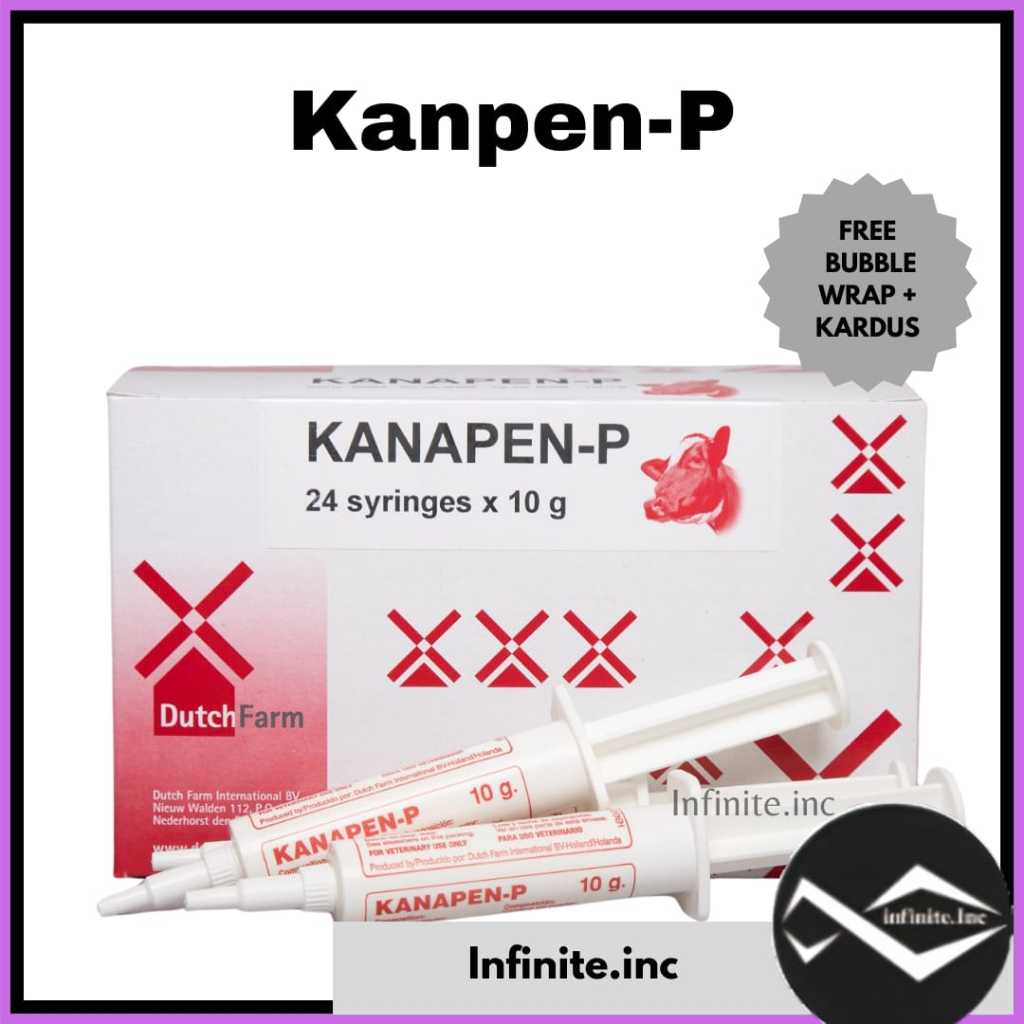 Jual KANAPEN P 10 ml 1 BOX (ISI 24 syringe) - Obat Mastitis Laktasi ...