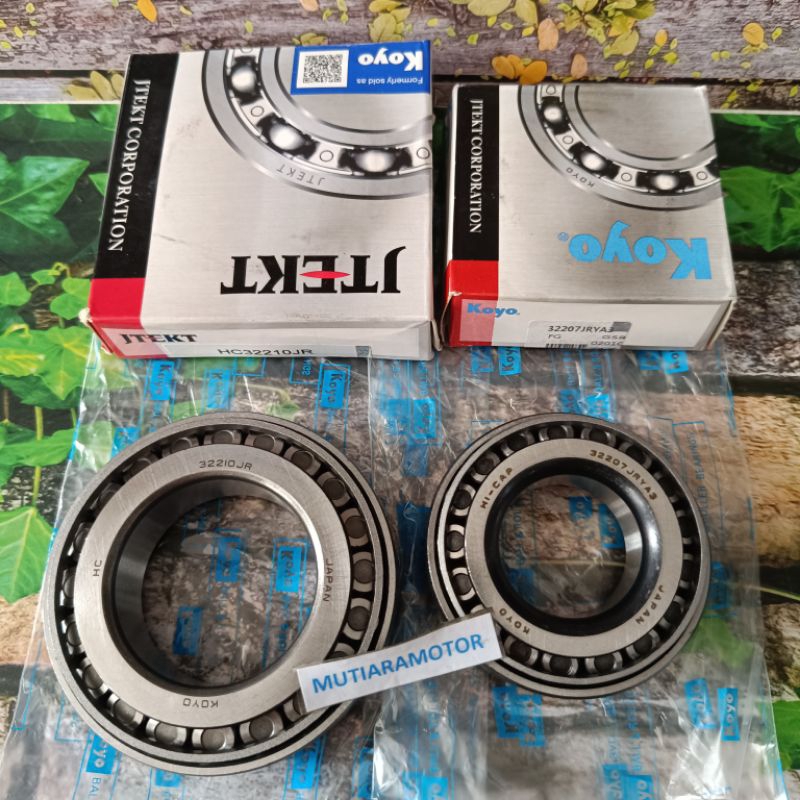 Jual BEARING SET RODA DEPAN LUAR DALAM NKR71 32210JR 32207(1 SET 1 RODA ...