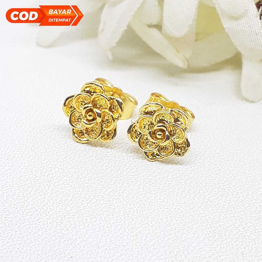 Jual mytitanium-anting xuping cantik lapis emas model kekinian wanita dewasa kwalitas terbaik ...