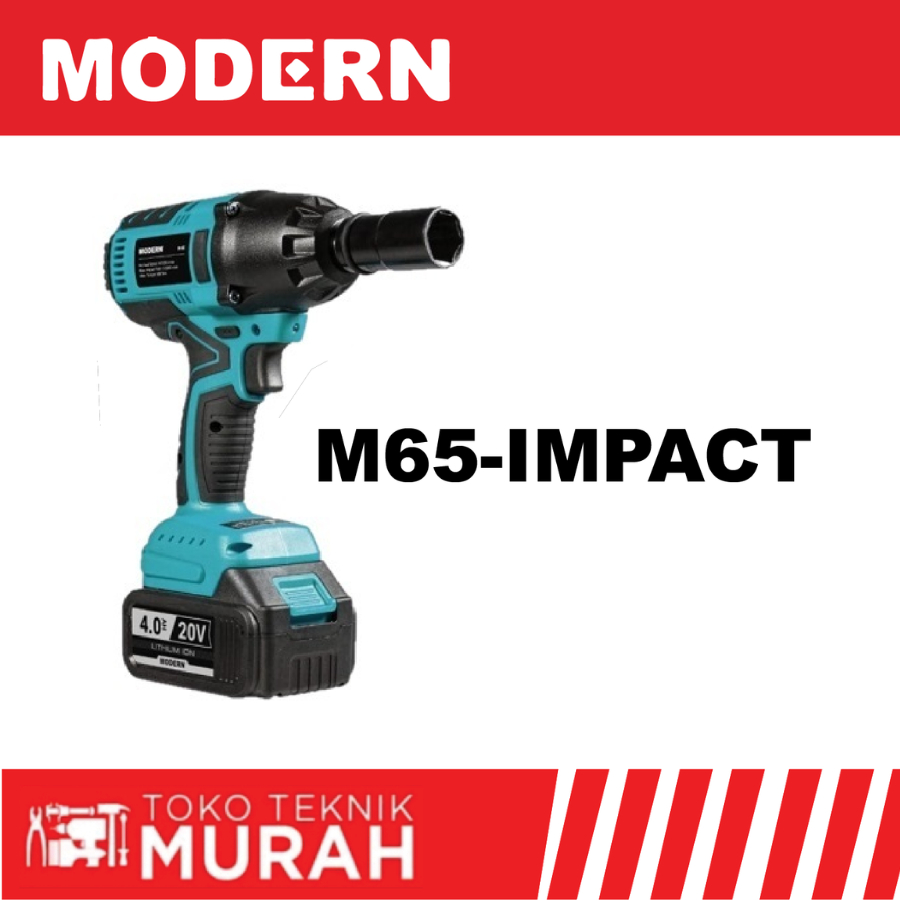 Jual Modern M-65 Mesin Bor Impact Wrench Cordless M65 Pembuka Baut ...