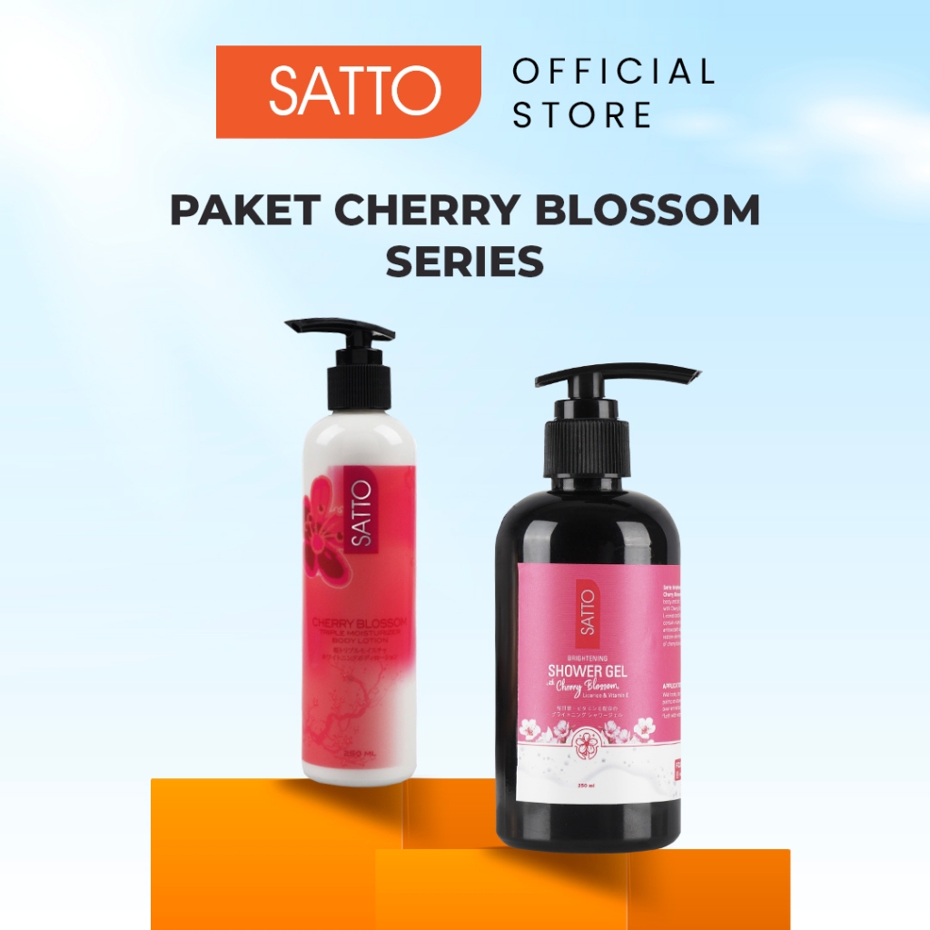 Jual Satto Paket Body Care Cherry Blossom Series - Melindungi Kulit ...